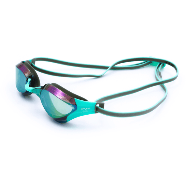 Spurt Aqua Evolution Racer SW300 Senior Goggle in Aquamarine and Grey ...