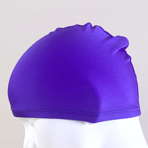 Lycra Swim Cap Size Large in Dark Purple - Spurt Online
